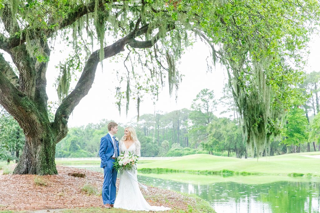 Gabrielle + Cole’s Dusty Blue + White Spring Wedding at Callawassie ...