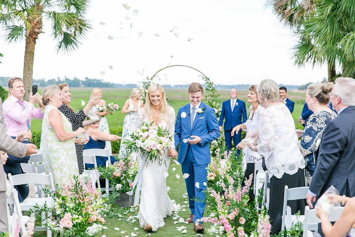 Gabrielle + Cole’s Dusty Blue + White Spring Wedding at Callawassie ...
